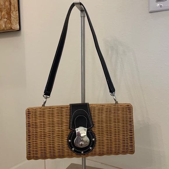 Randolph Duke | Bags | Randolph Duke Natural Rattan With Dark Brown ...